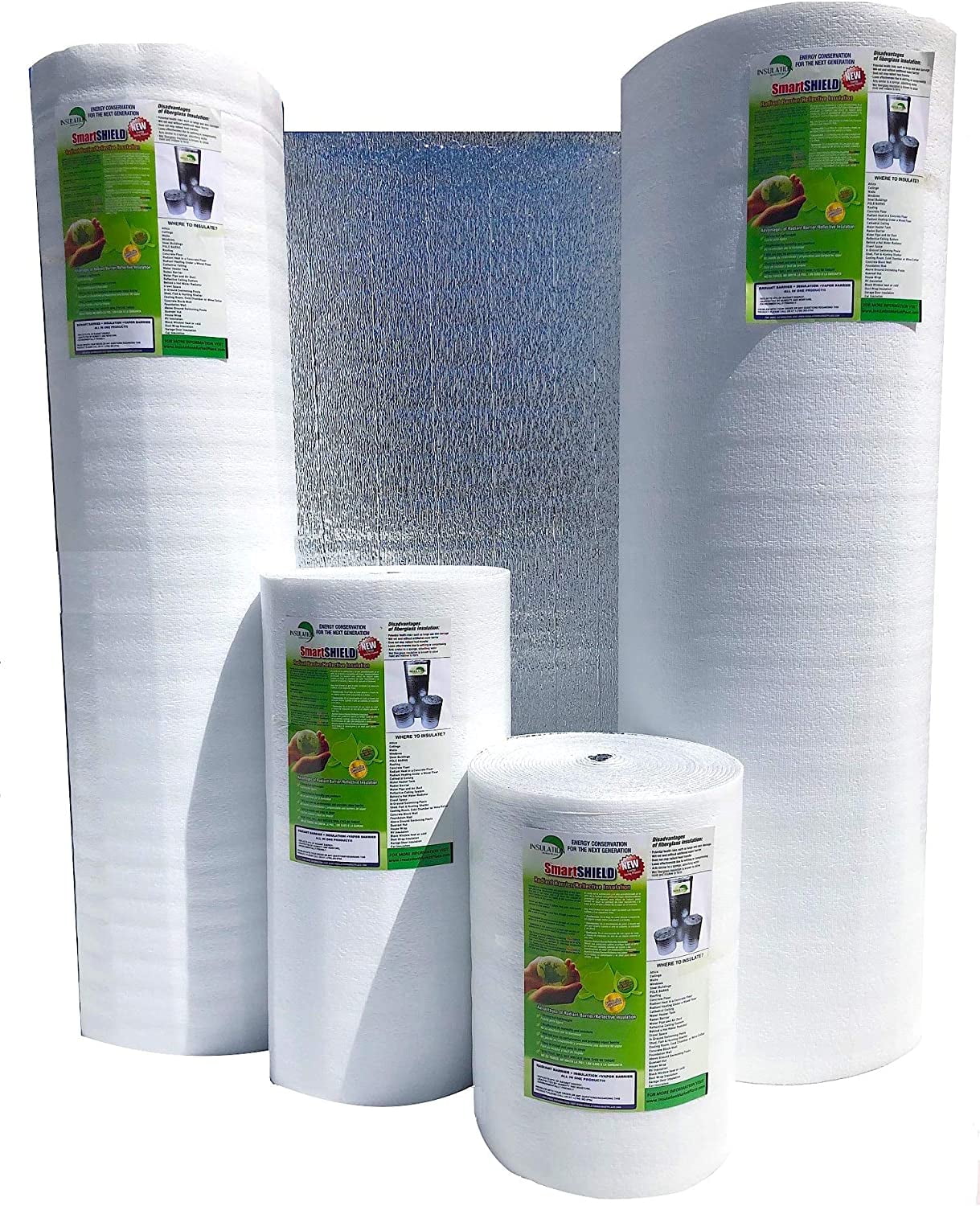 SmartSHIELD -5mm 24"x50ft Reflective Foam Core Insulation roll, Cold ...