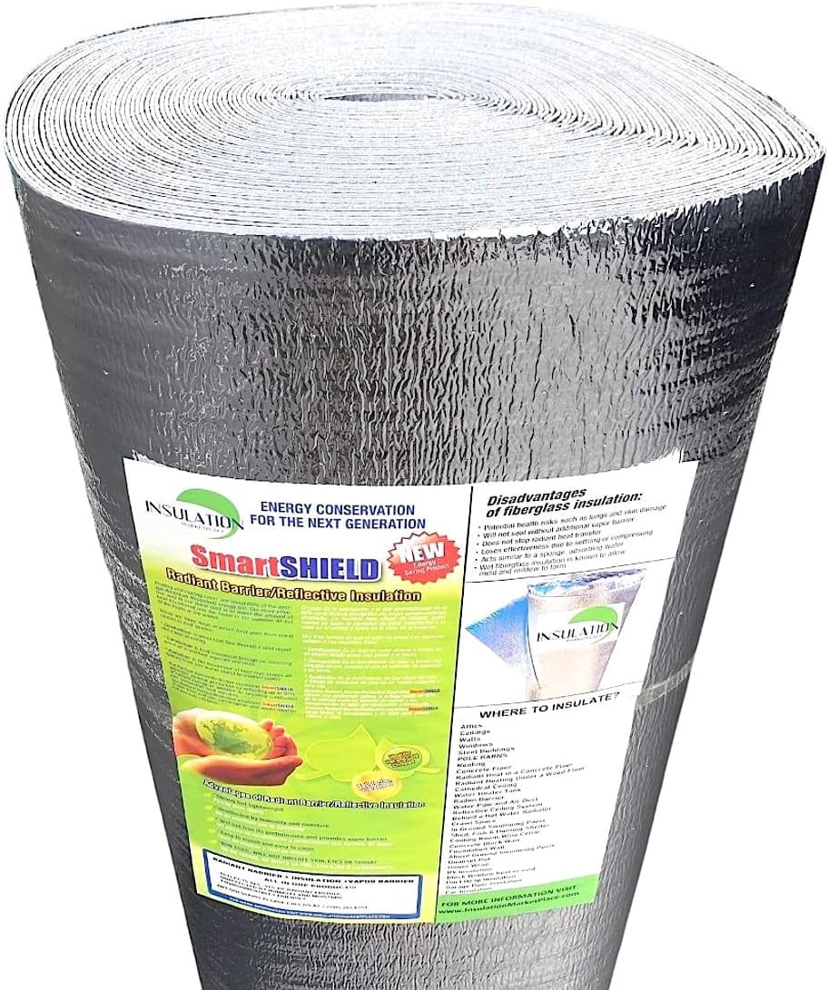SmartSHIELD Pro-1.5 mm 48"x100ft Reflective Insulation, Foam Core, Foil ...