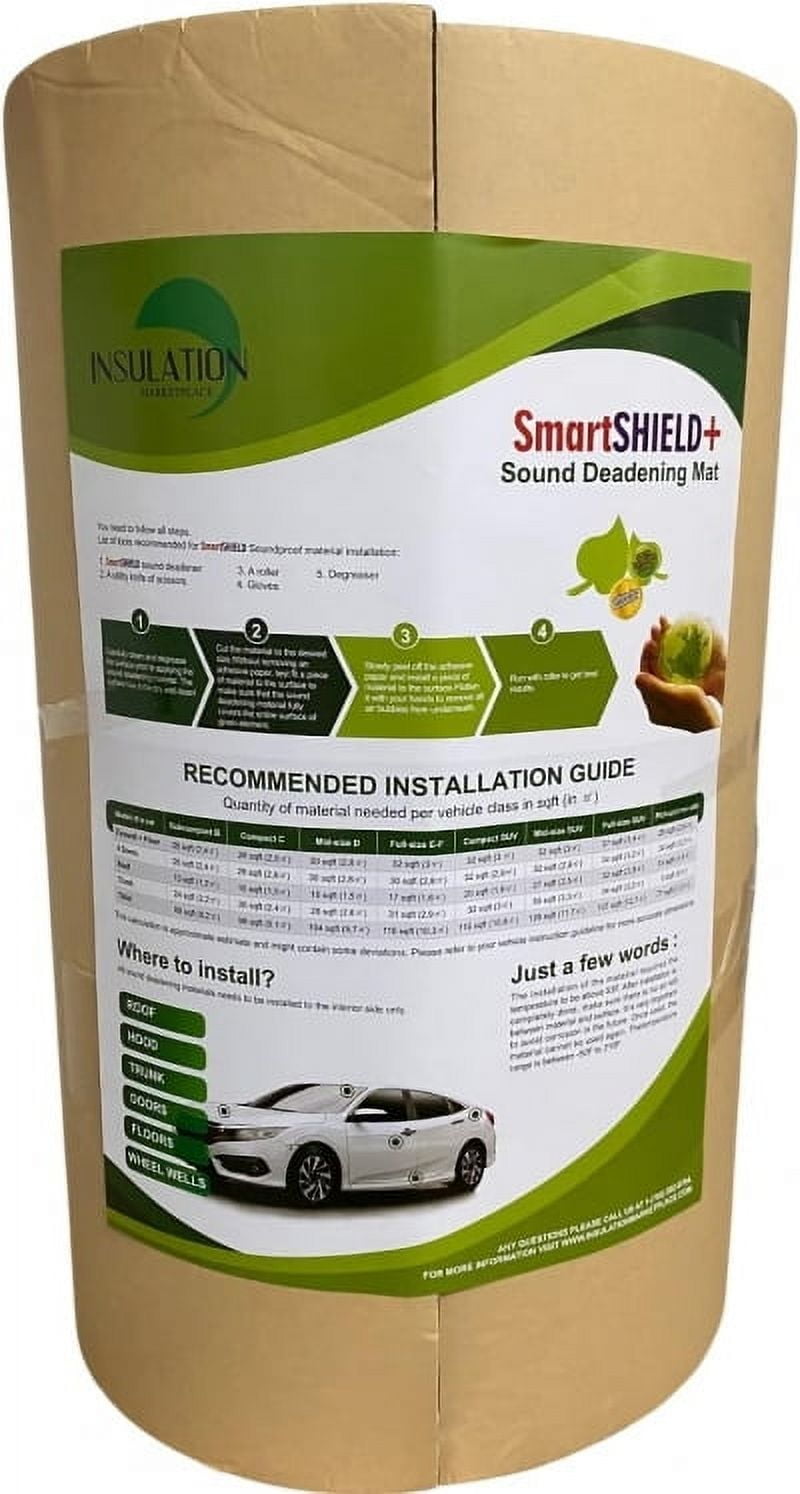 SmartSHIELD Sound Deadener Insulator (5mm) - Walmart.com