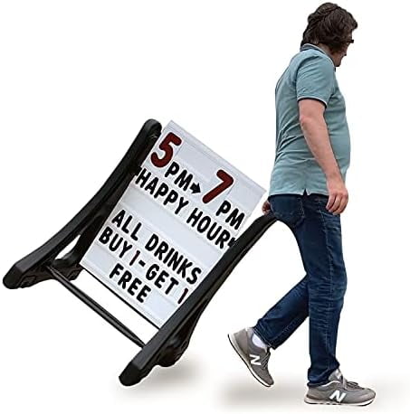 SmartSign 24"x36" Changeable Message Sign Board Sidewalk Sign, Deluxe ...