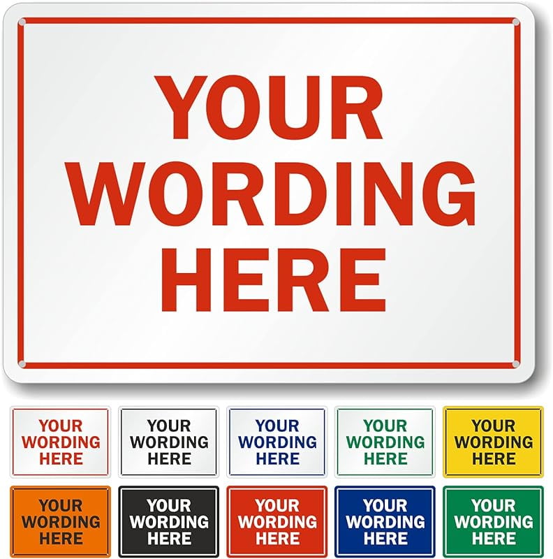 SmartSign Custom Metal Sign - 10"x14" Personalized Custom Sign for ...