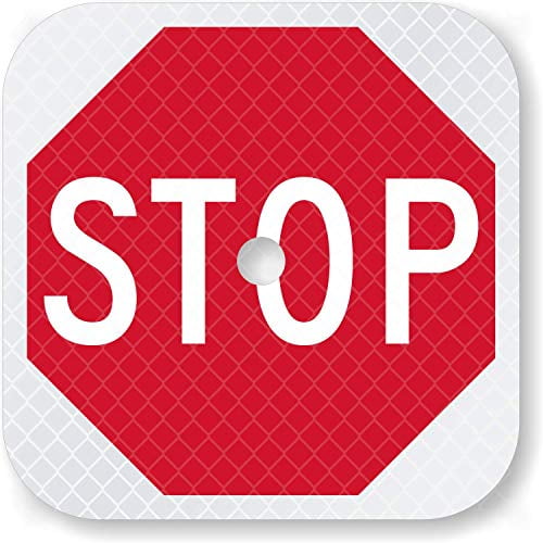 SmartSign "Mini Stop Sign" | 4" x 4" 3M Diamond Grade Reflective ...