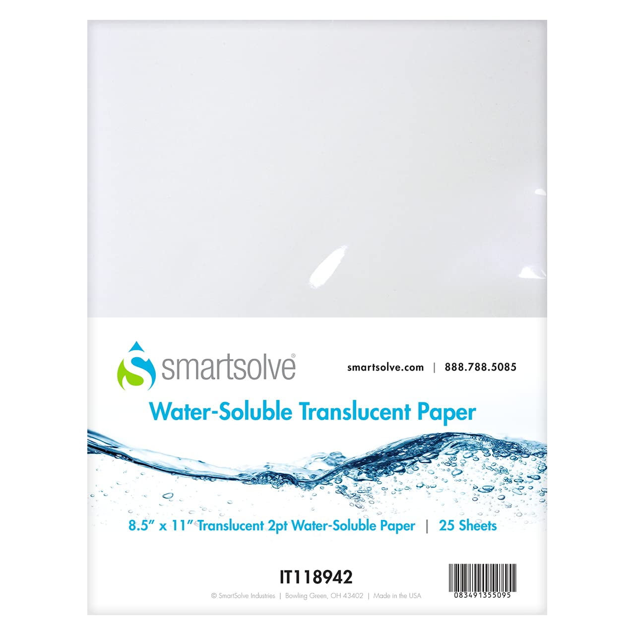 SmartSolve 2 pt. Water-Soluble Bio-Based Paper | Dissolves Quickly in ...