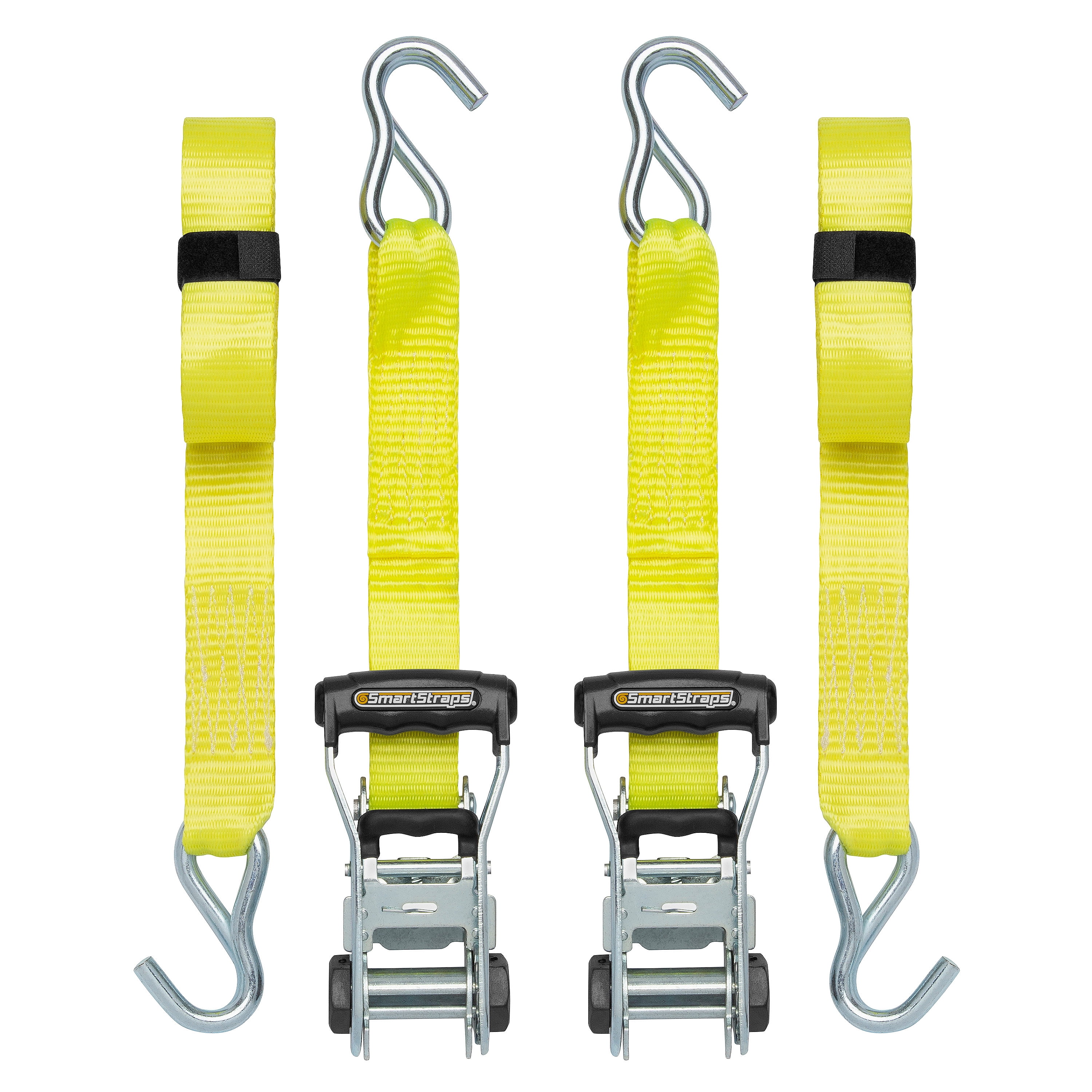 SmartStraps RatchetX 2" x 20ft Commercial Tie Down Strap, Yellow, 2 ...