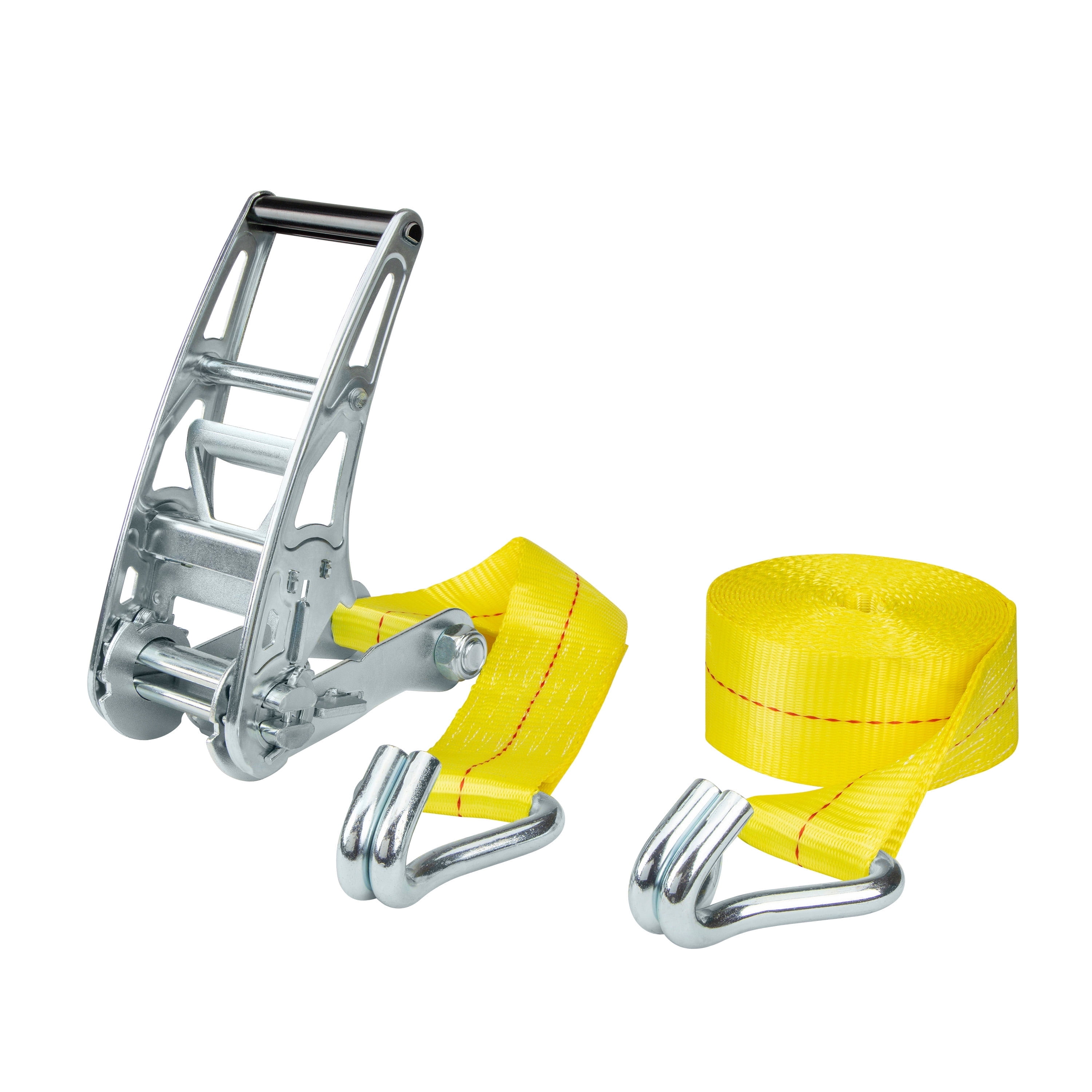 SmartStraps 3 in. x 27 ft. Yellow Commercial Ratchet Tie Down Strap ...