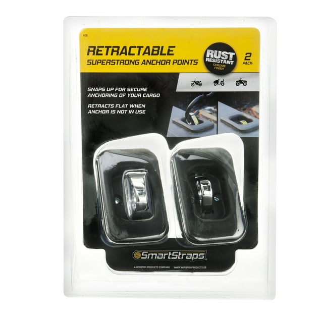 SmartStraps Pop up Anchor Points, Light Duty, Chrome, 220, 2 Pack ...