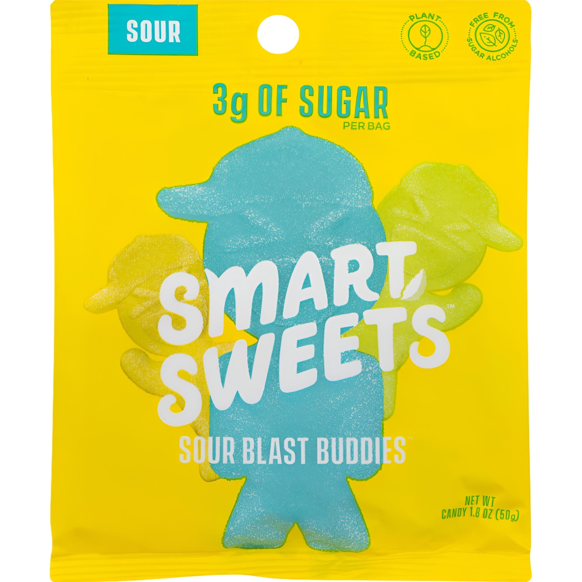 SmartSweets Candy, Sour Blast Buddies, Bag, 1.8 OZ - Walmart.com