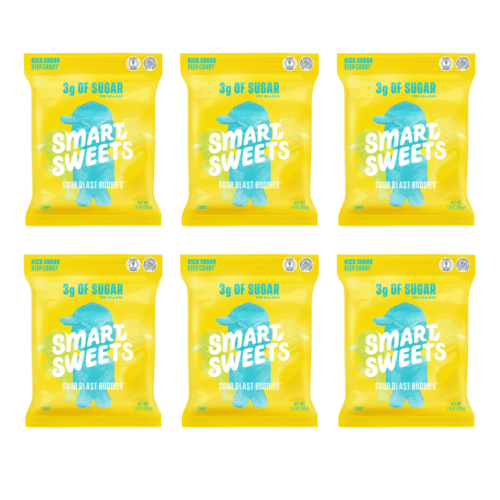 SmartSweets Sour Blast Buddies, Candy With Low Sugar 3g, Low Calorie ...