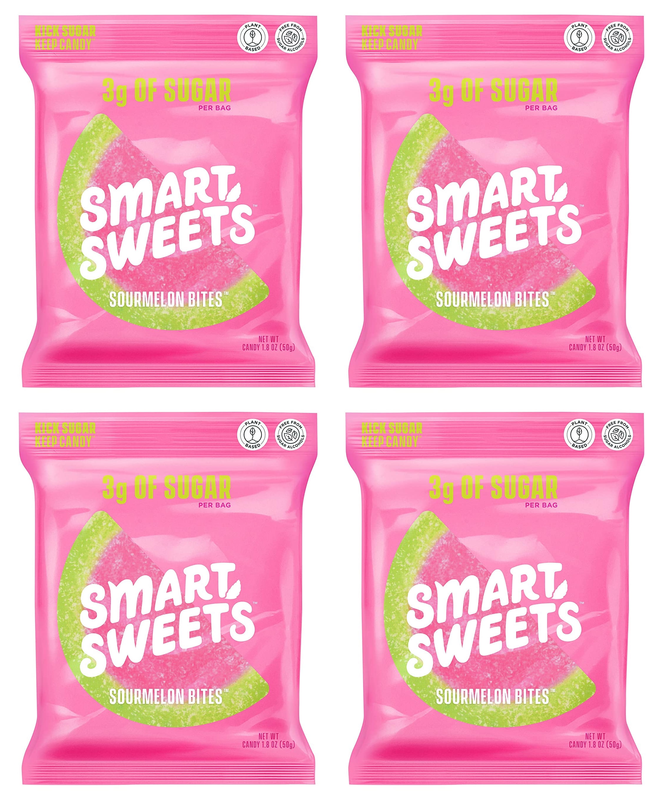 SmartSweets Sourmelon Bites, Candy with Low Sugar (3g), Low Calorie ...