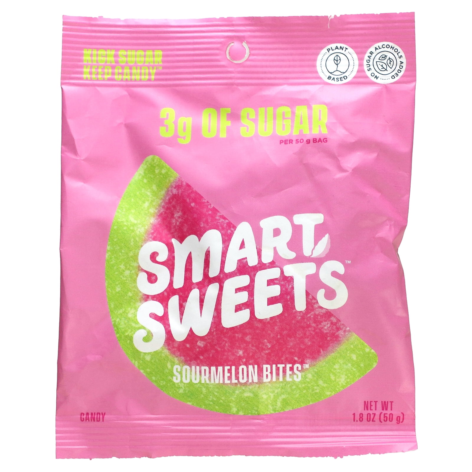 SmartSweets Sourmelon Bites Candy, Watermelon Flavor, 1.8 oz (50 g ...
