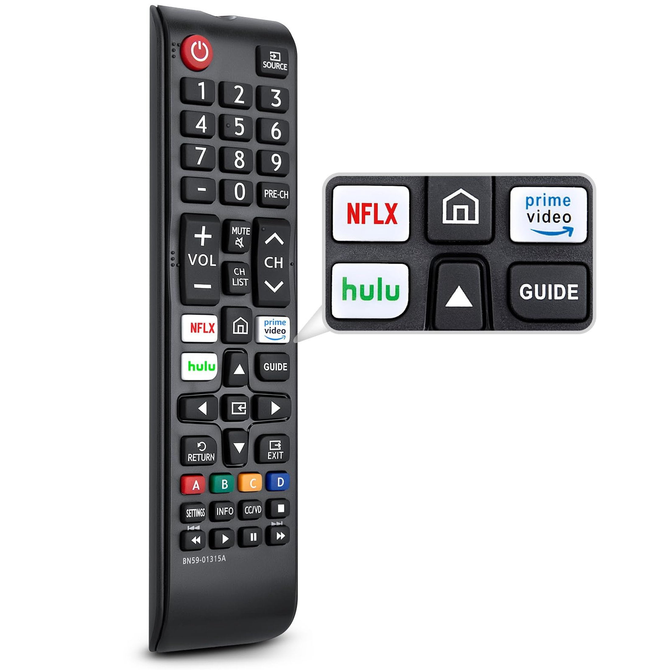 SmartSync Remote for Samsung 4K Crystal UHD Series TVs - Walmart.com