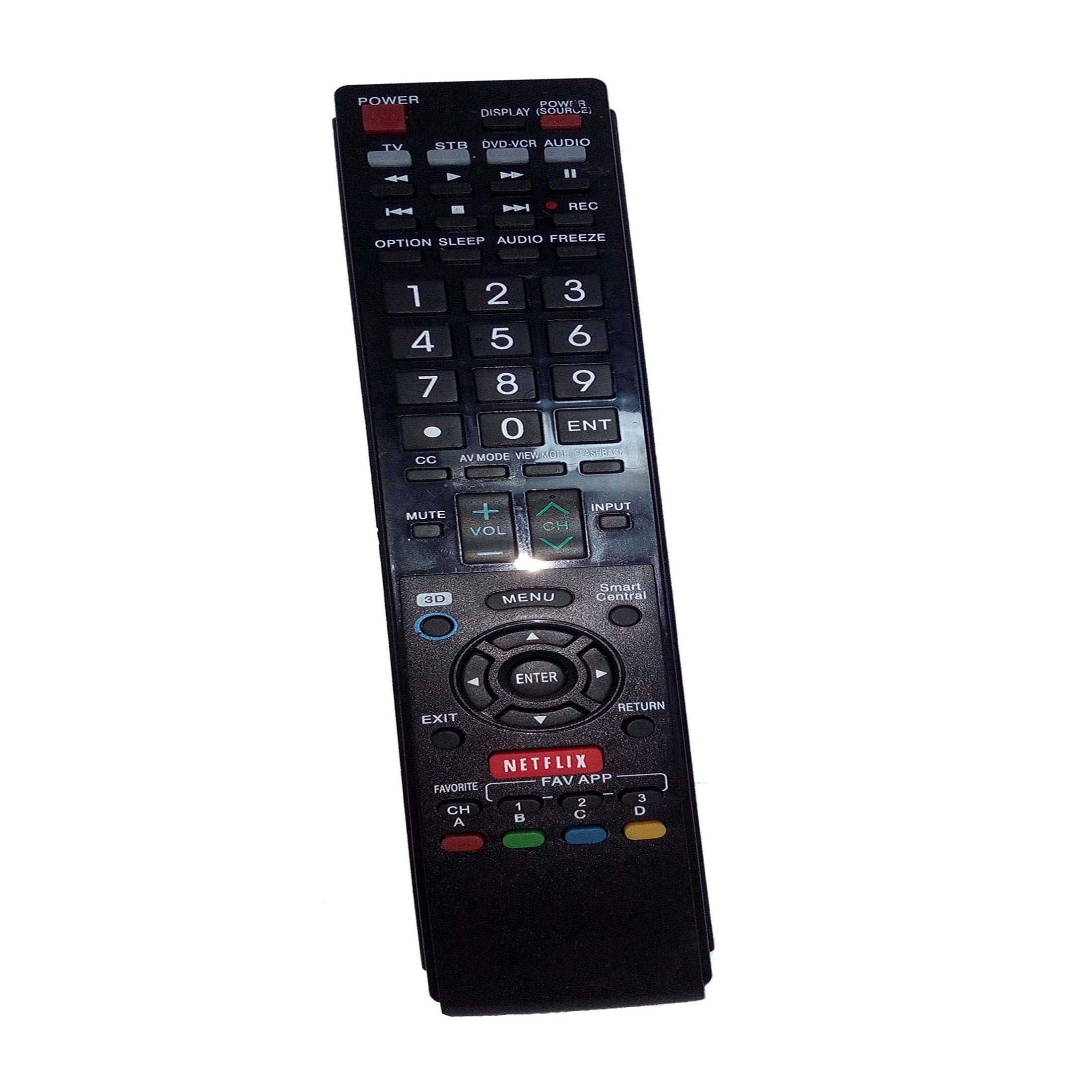 SmartSync Remote for Sharp AQUOS LED LCD TVs with Netflix and 3D Access ...