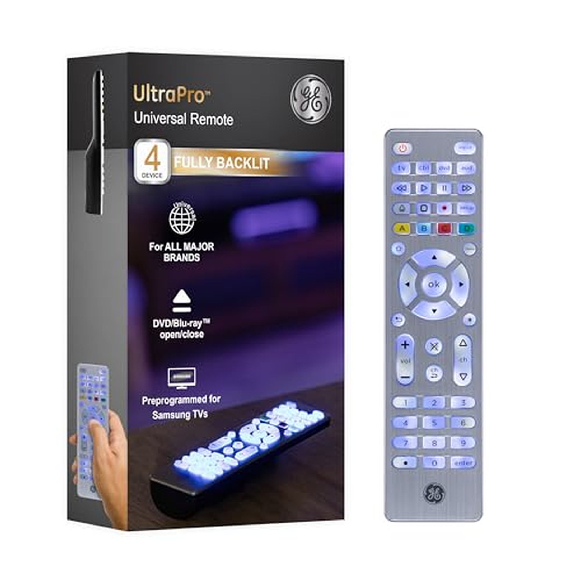 SmartSync Universal Backlit Remote for Samsung, LG, Sony TVs - Walmart Business Supplies