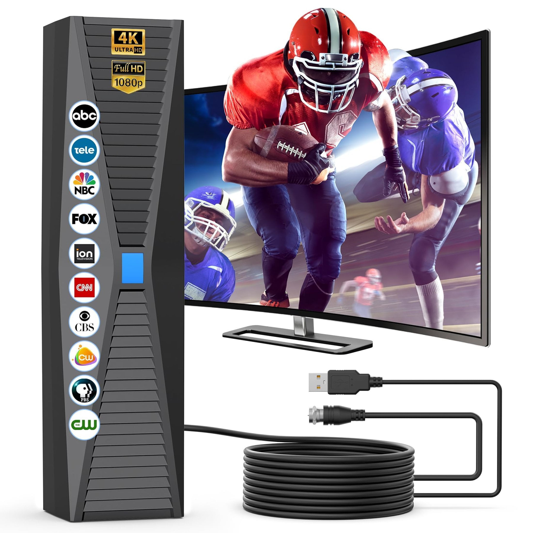 SmartView HD Antenna for Indoor/Outdoor Use with Long Range Reception ...