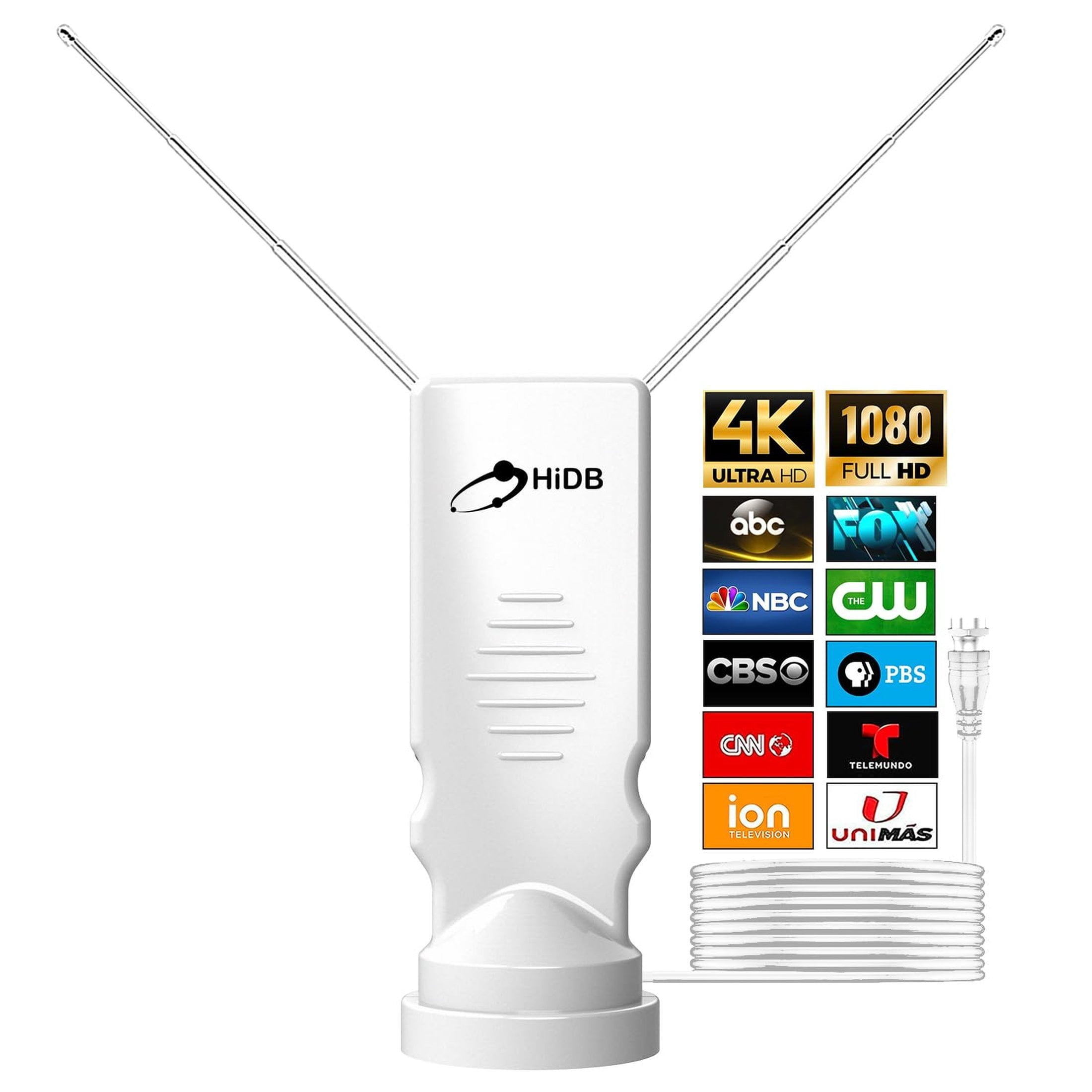 SmartView Indoor Long Range TV Antenna for Free HDTV Channels - Walmart ...