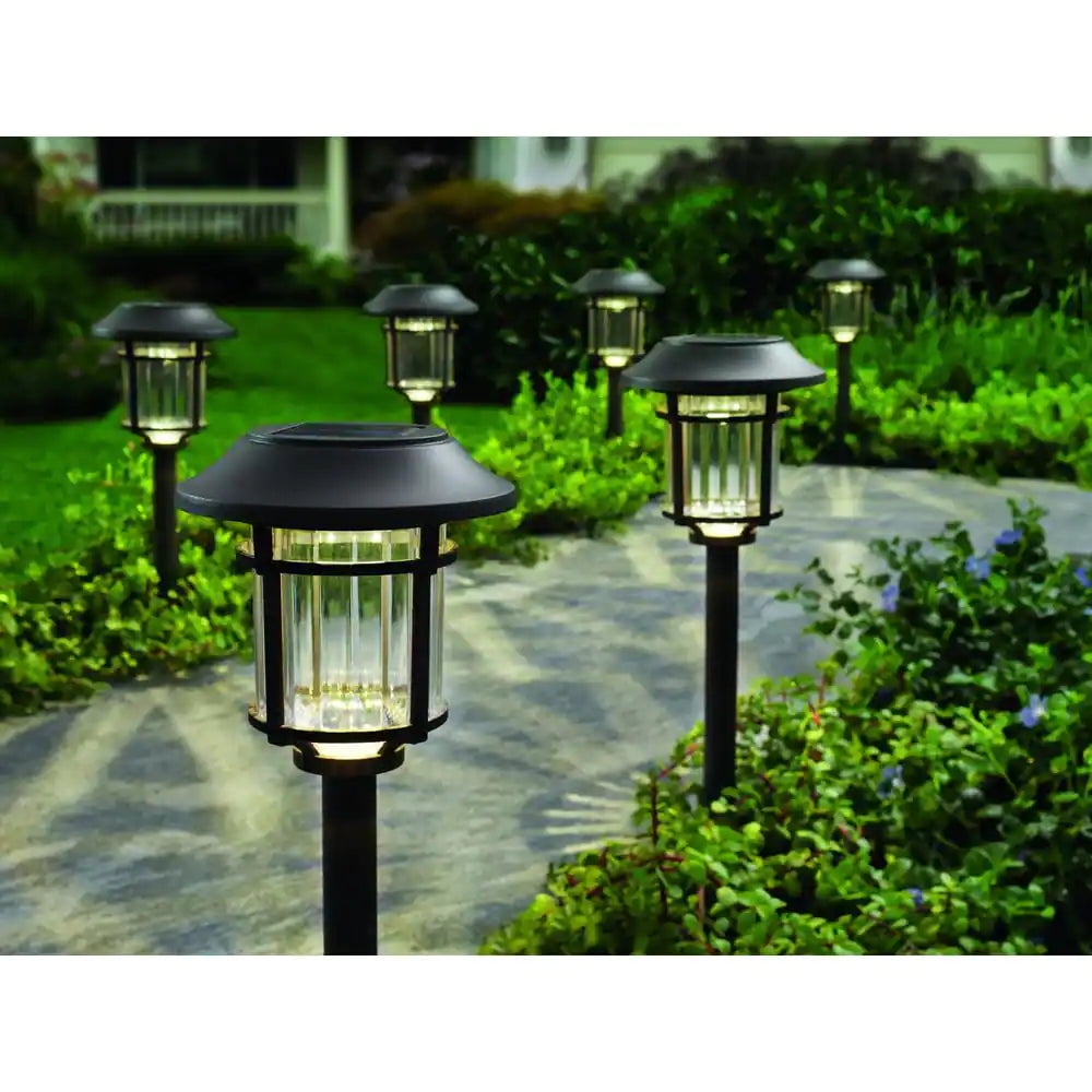 SmartYard Solar Bronze LED Path Light 10 Lumens, Outdoor, Dusk-to-Dawn ...