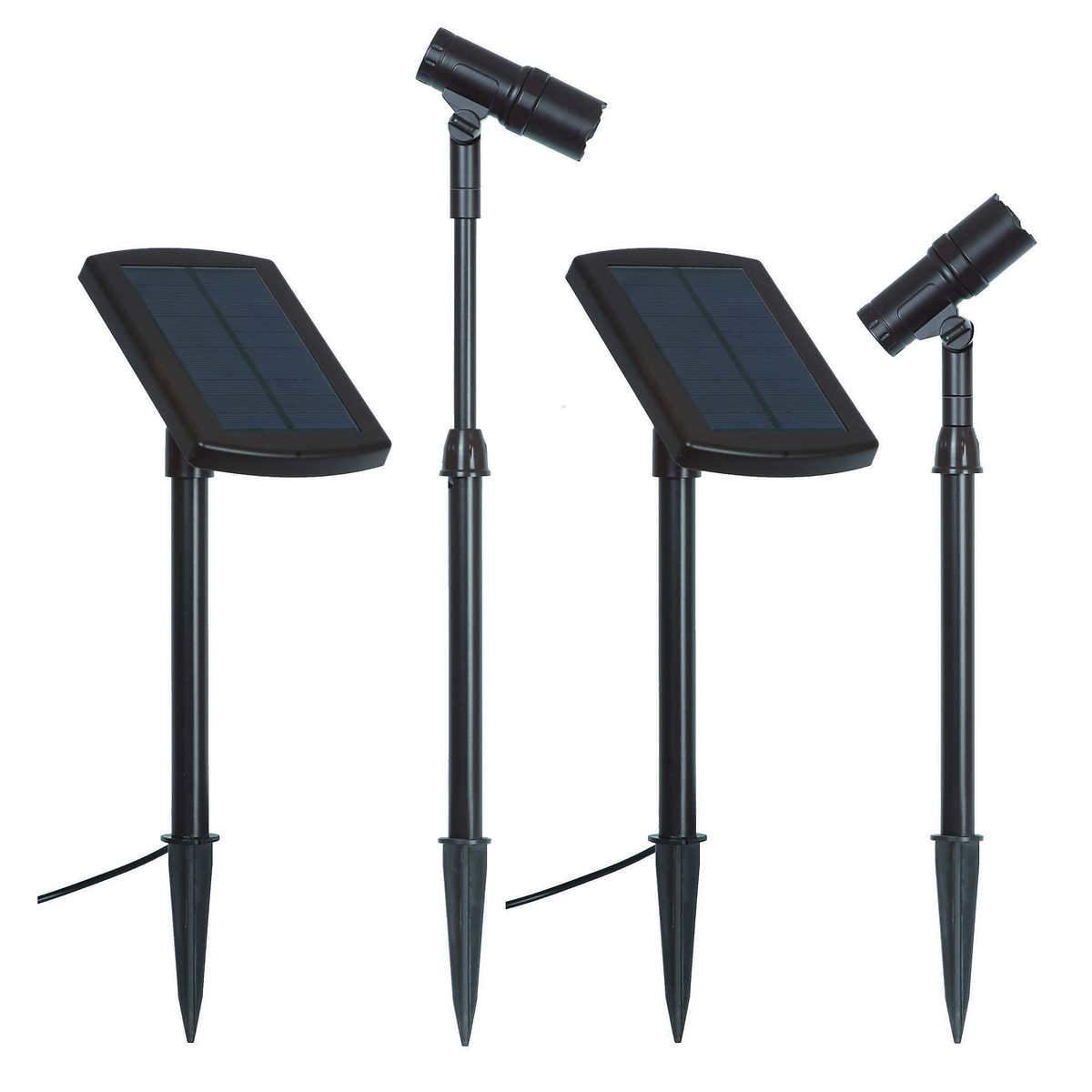 SmartYard LED Solar Spotlight - Convertible Height & Adjustable Focus ...