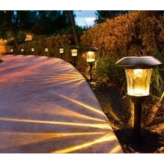 SmartYard Up To 10-Lumen Solar Pathway Lights,8 Pack - Walmart.com