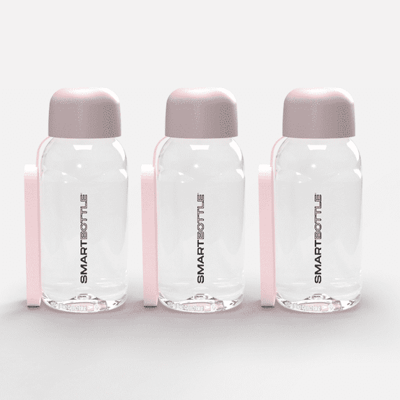 Smartbottle Mini Compact Water Bottle, Light Pink, 250ml / 8oz, 3-Pack ...