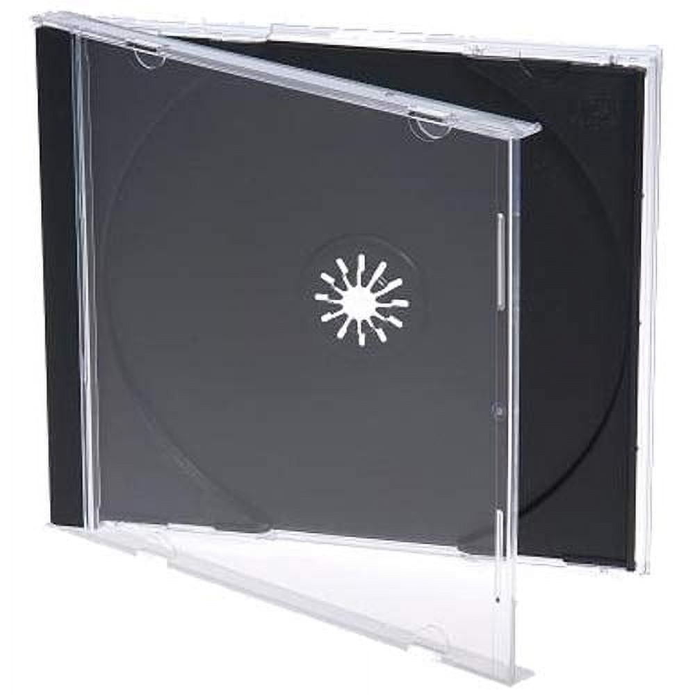 Smartbuy Standard 10.4 mm Clear Jewel Case Single CD DVD Disc Storage ...