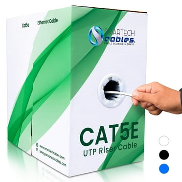 Big-A - Bulk Cat6 Cable 1000ft 23AWG Solid 4 Pair, Cat 6 Ethernet Cable ...