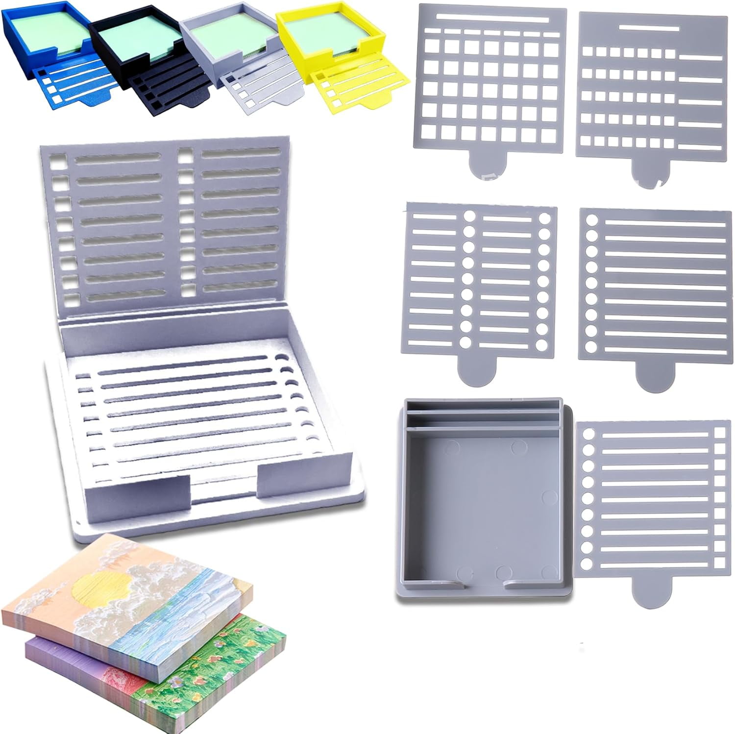 Smarter Sticky Note Kit, Ultimate Sticky Note Holder + 5 Versatile ...