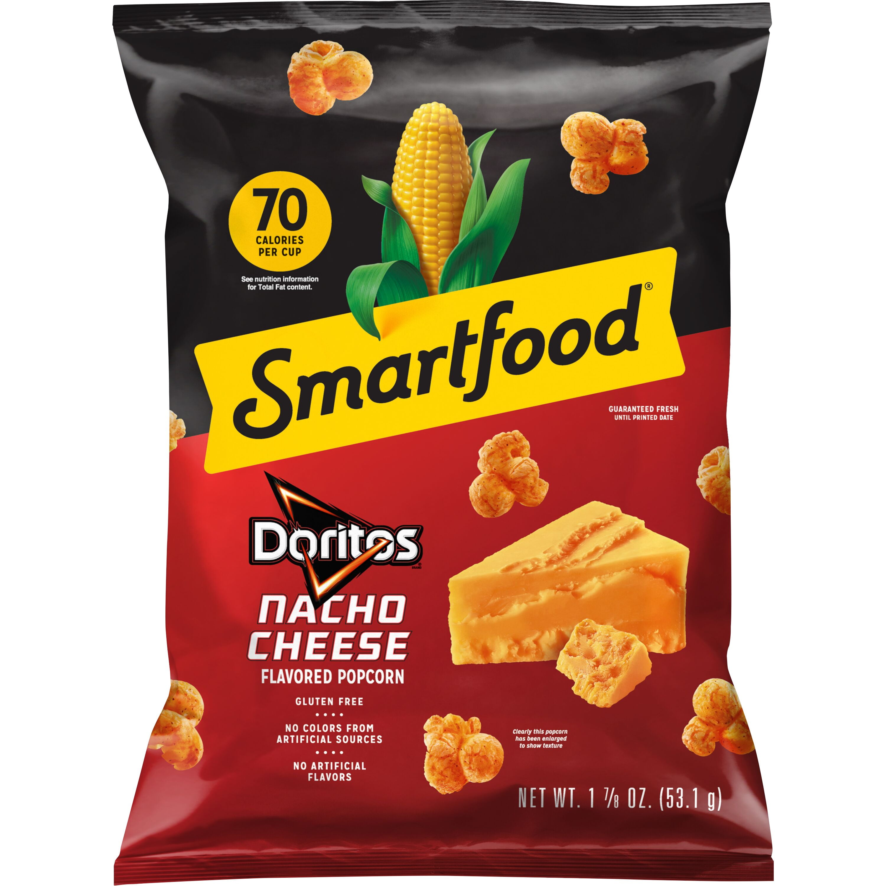 Smartfood Flavored Popcorn Doritos Nacho Cheese, 1.875 oz Bag - Walmart.com