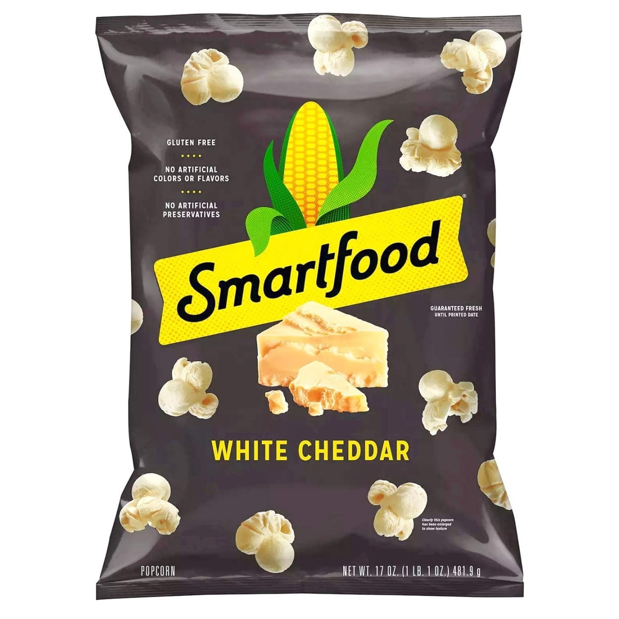 Smartfood Popcorn 17 oz White Cheddar – Real Cheese, Big Bag, Bold ...