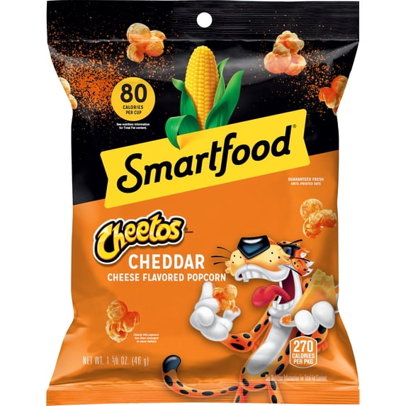 Smartfood Popcorn Cheetos Cheddar Cheese 1 5/8 Oz - Walmart.com