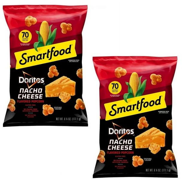 Smartfood Popcorn Doritos Nacho Cheese Flavored,2PACK - Walmart ...
