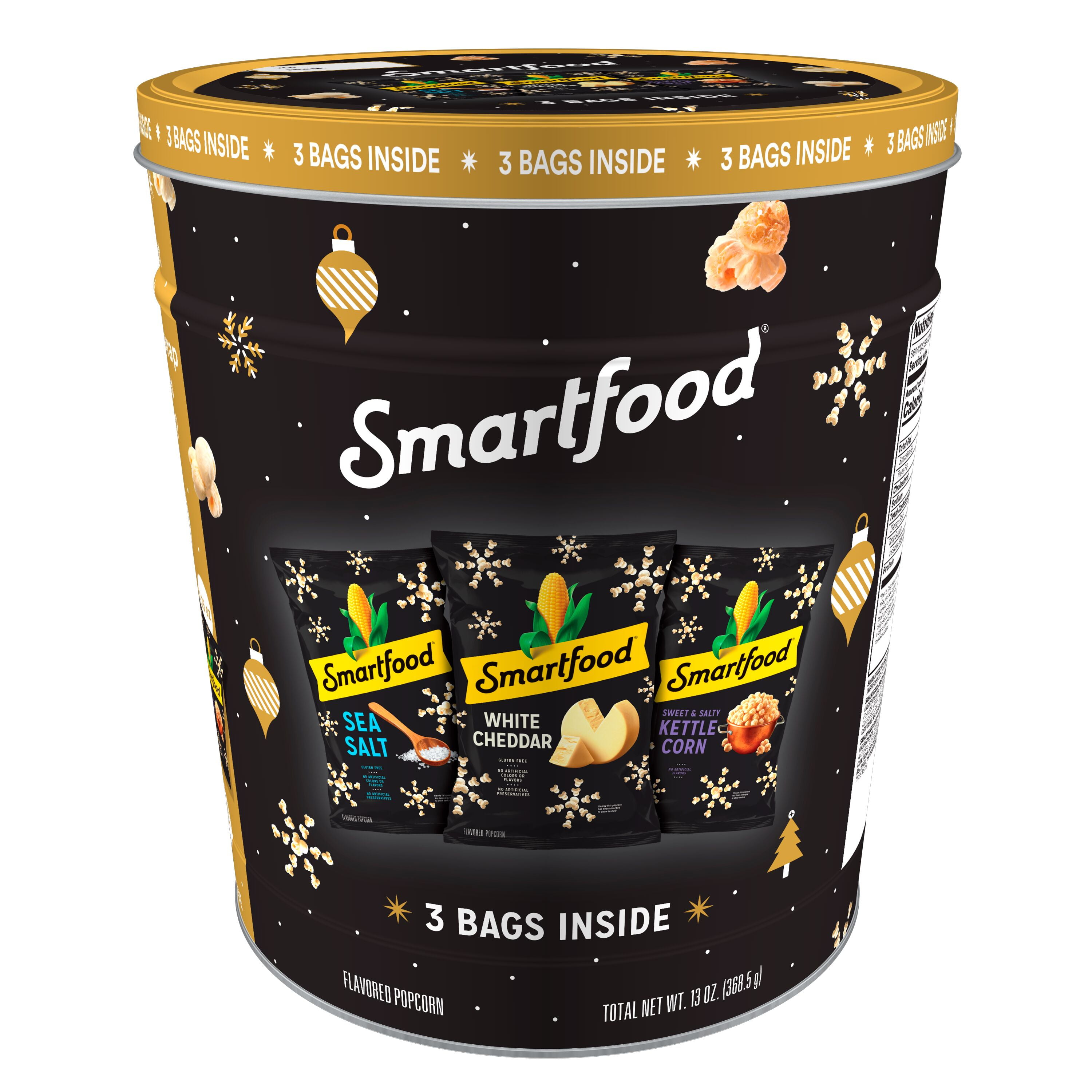 Smartfood Popcorn Holiday Tin, 13 oz - Walmart.com