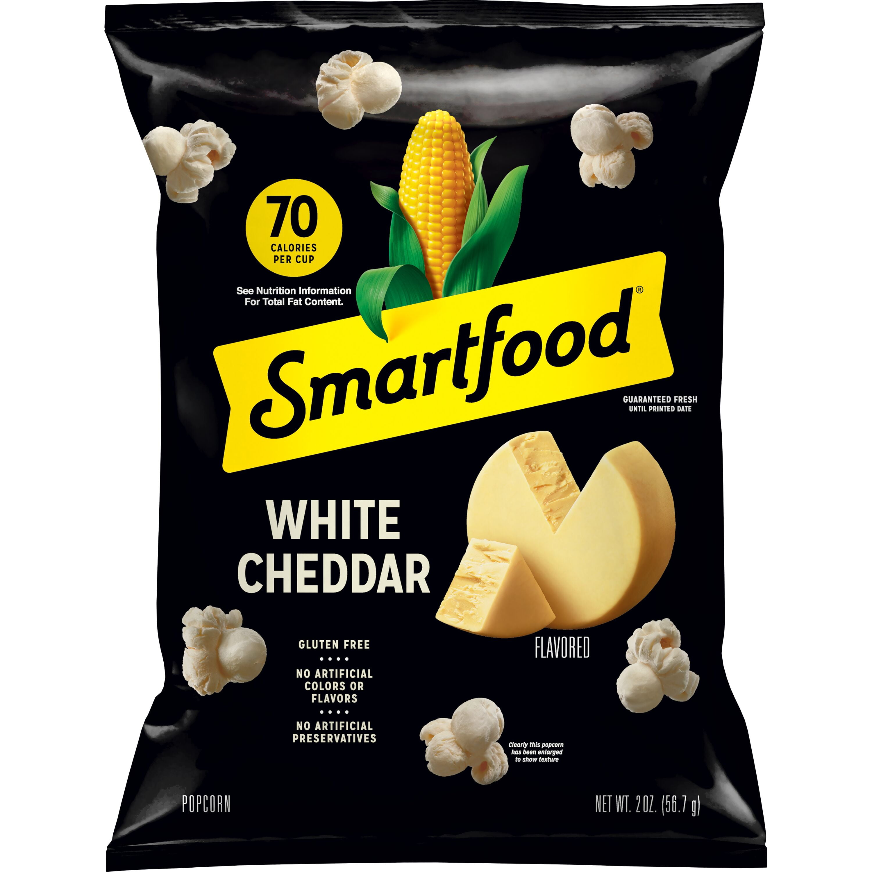 Smartfood Popcorn White Cheddar Flavored Popcorn, 2 oz Bag - Walmart.com
