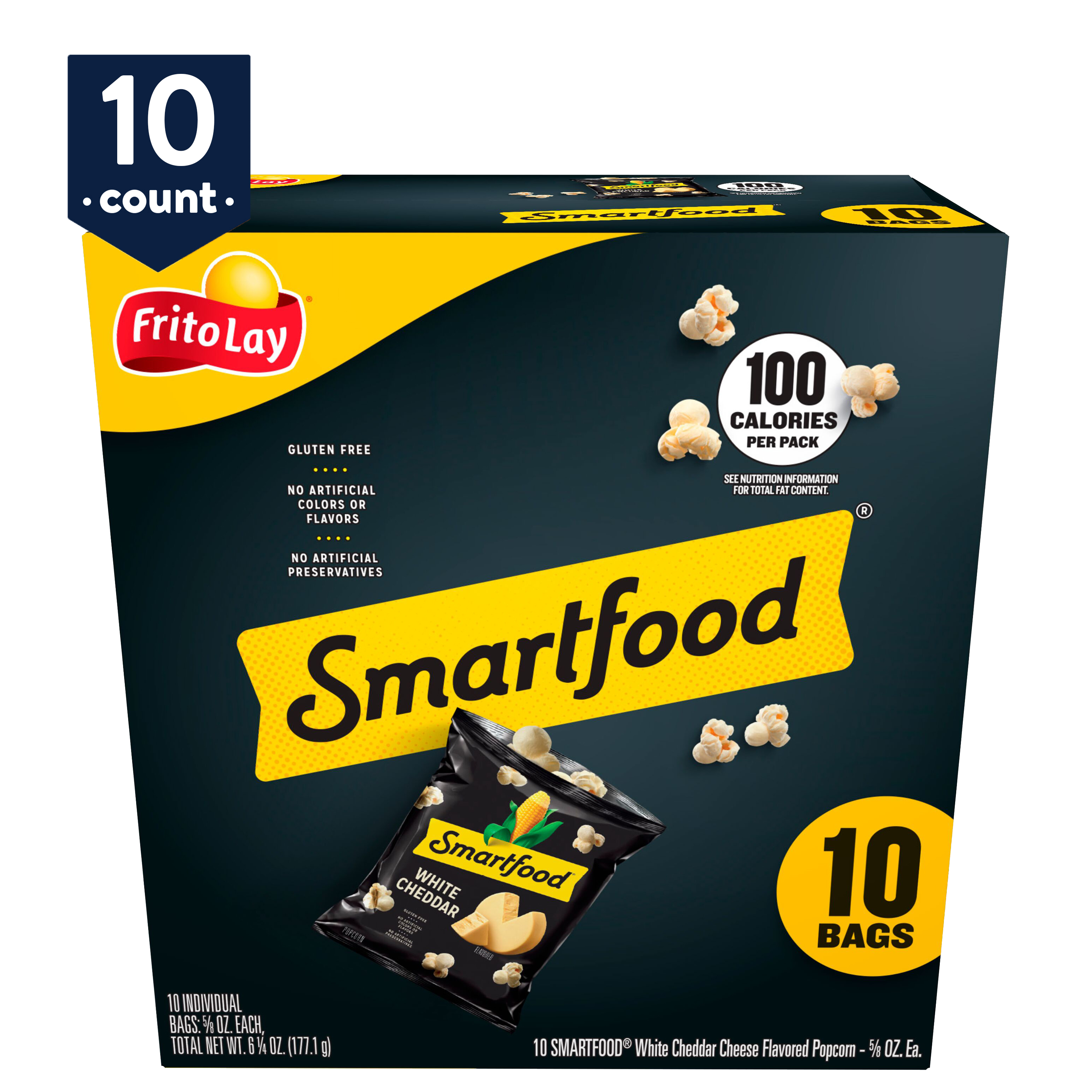 Smartfood Popcorn Variety Snack Pack Popcorn Snacks, 40 Count Multipack ...