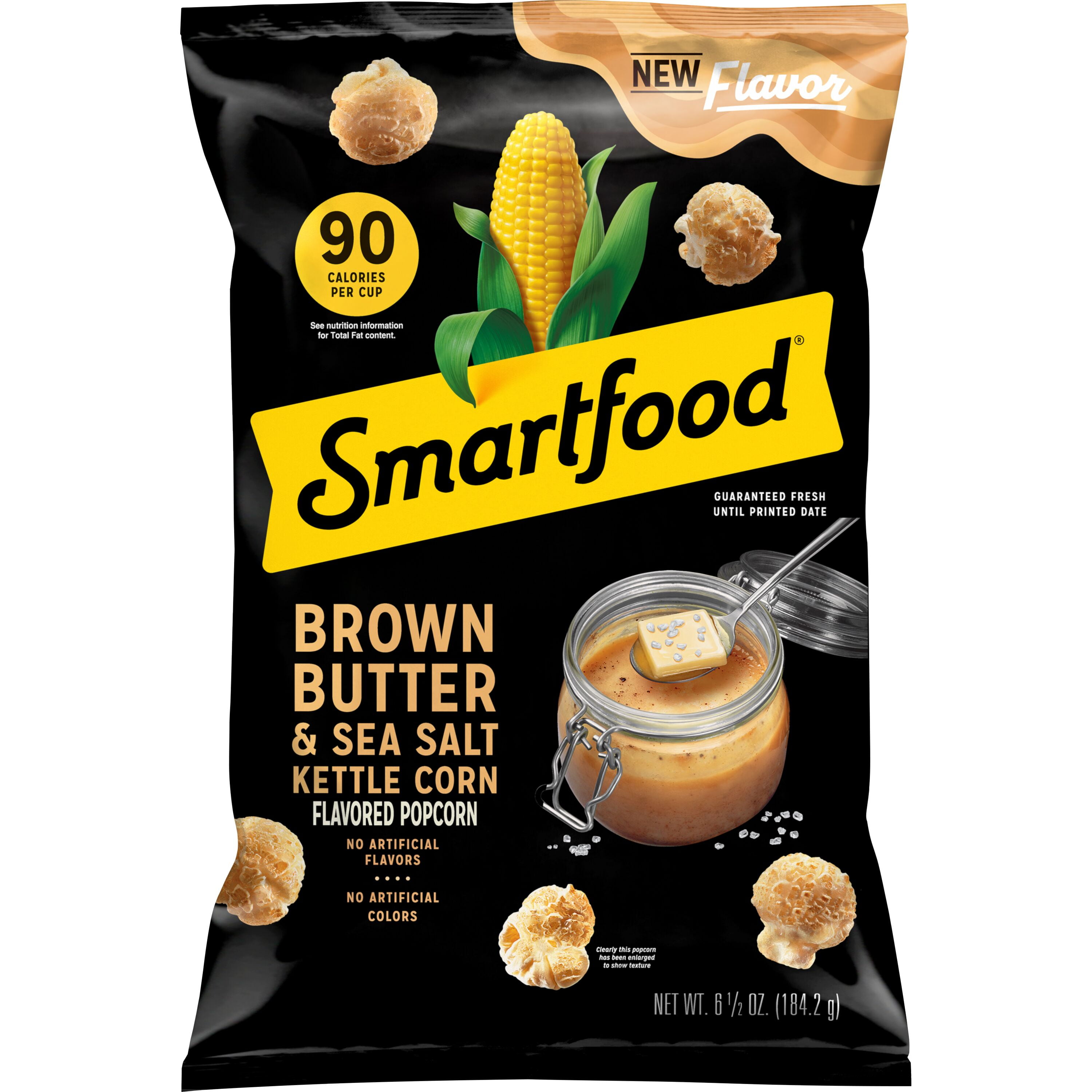 Smartfood Brown Butter & Sea Salt Kettle Corn Flavored Popcorn, 6.5 oz ...
