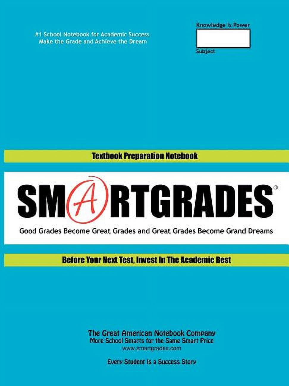 Smartgrades School Notebook for Textbook Test Review Notes (150 ...