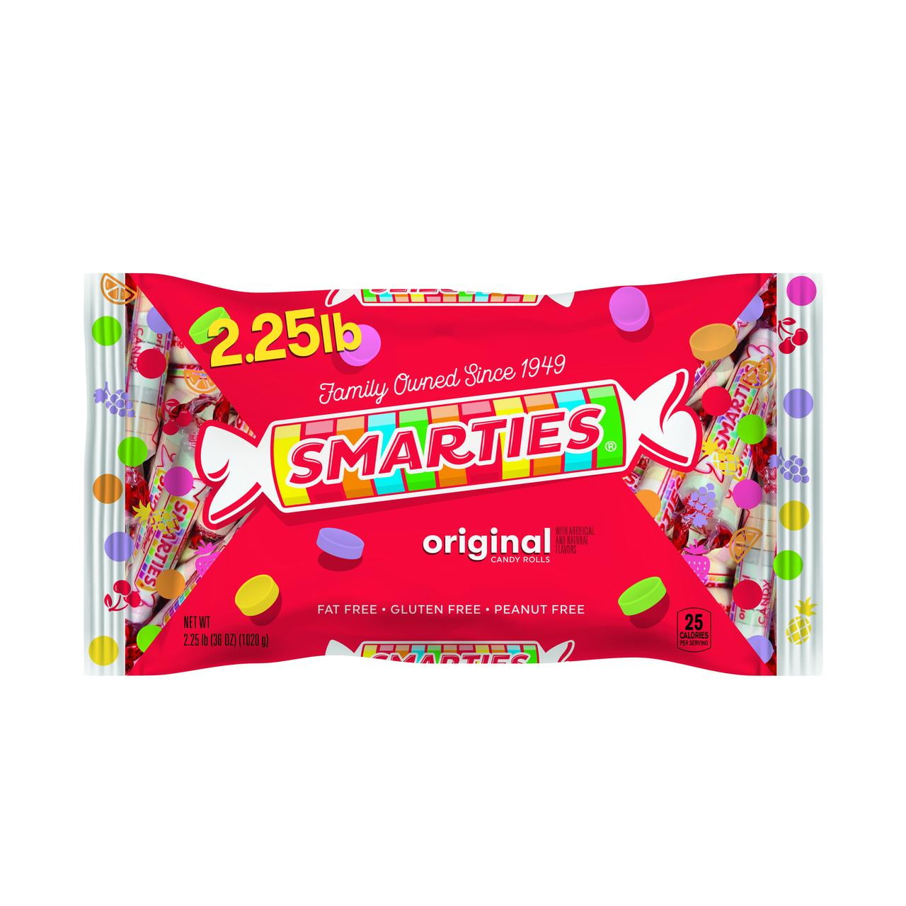 Smarties 2.25lb Halloween Bag - Flavored Candy Rolls - Walmart.com
