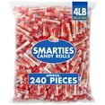 Smarties Candy 4 Pounds Parade Candy Rolls Individually Wrapped Sweeties Candies Red