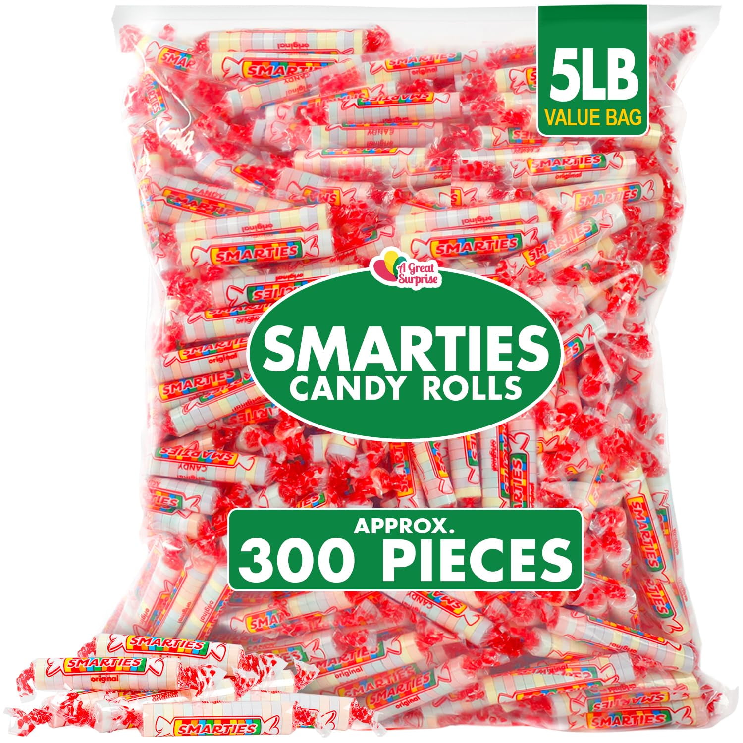 Smarties Candy - 5 Pounds - Parade Throws Candy Rolls - Individually ...