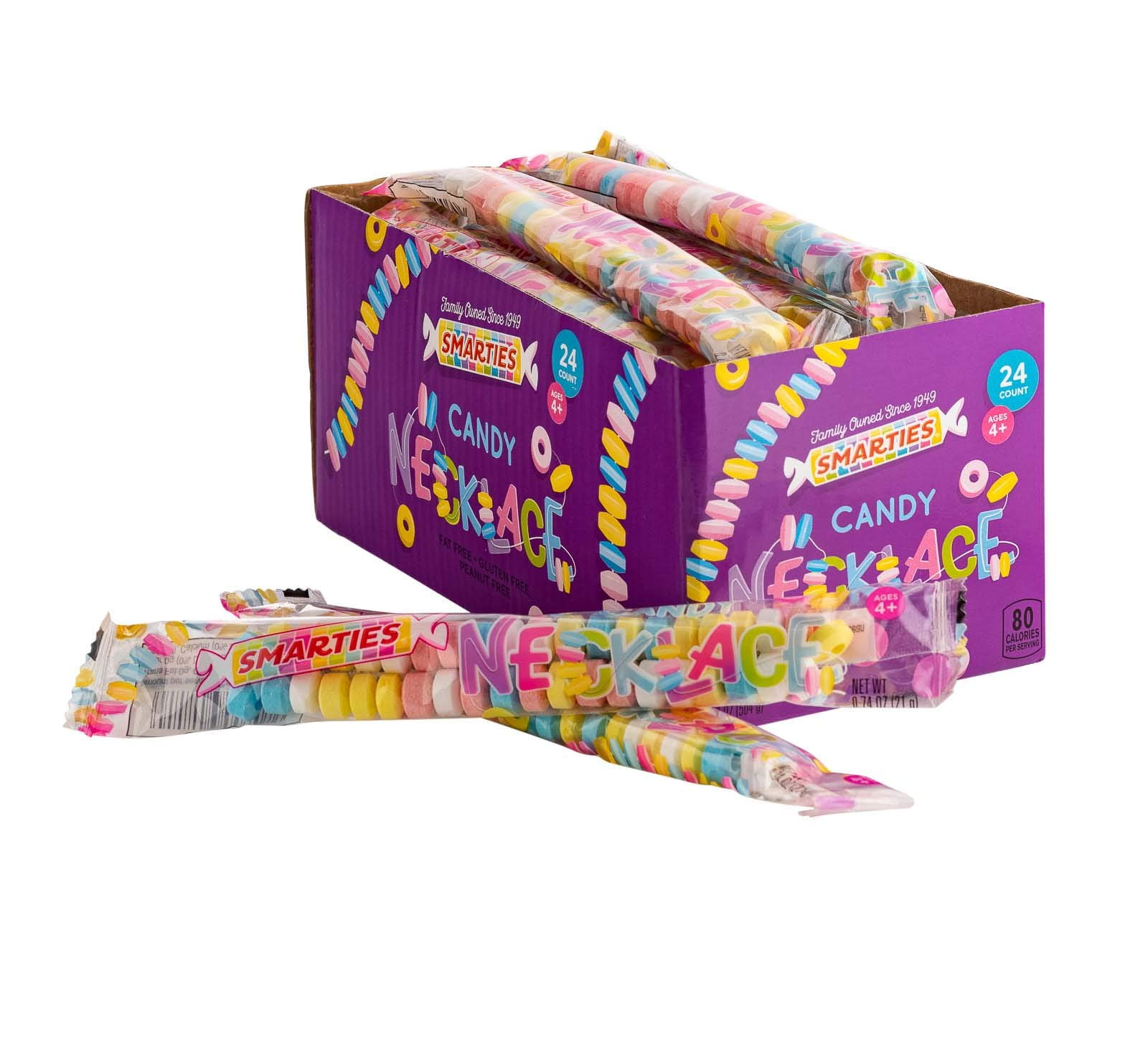 Smarties Candy Necklace, 24 Count Box - Walmart.com