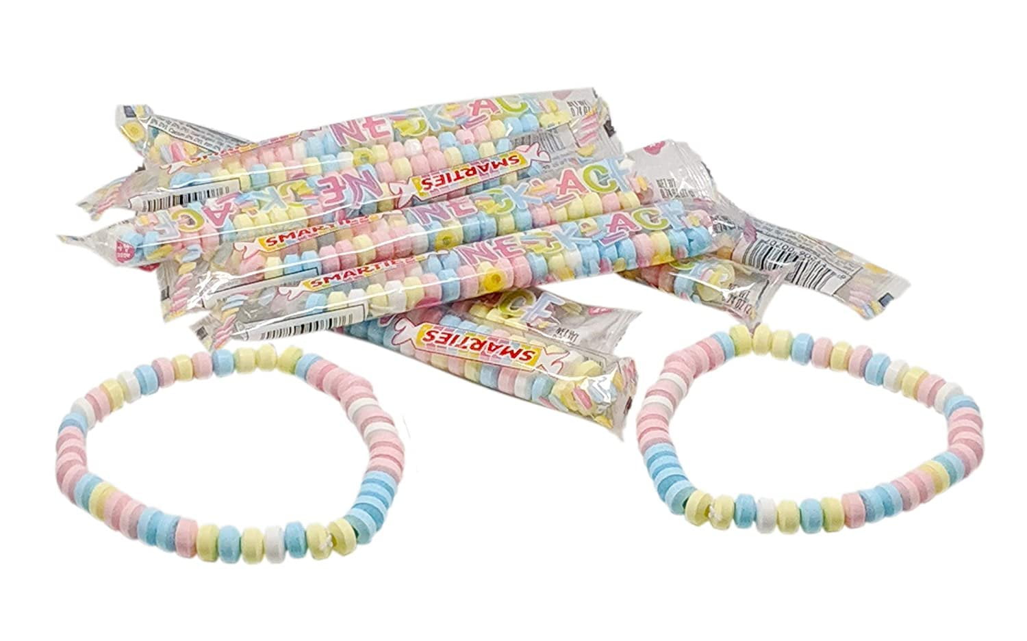 Smarties Candy Necklace - 25ct in Resealable Standup Candy Bag ...