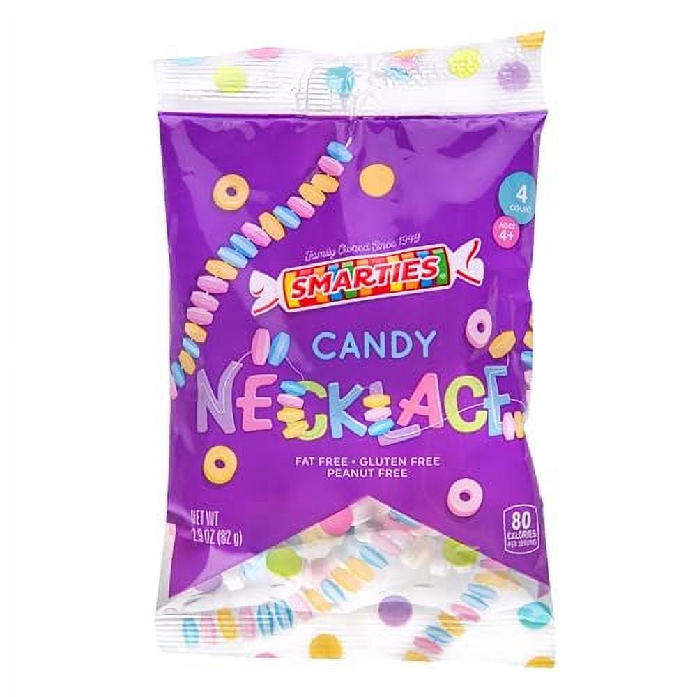 Smarties Candy Necklace, Gluten Free & Vegan Fruit Flavored Hard Candy ...
