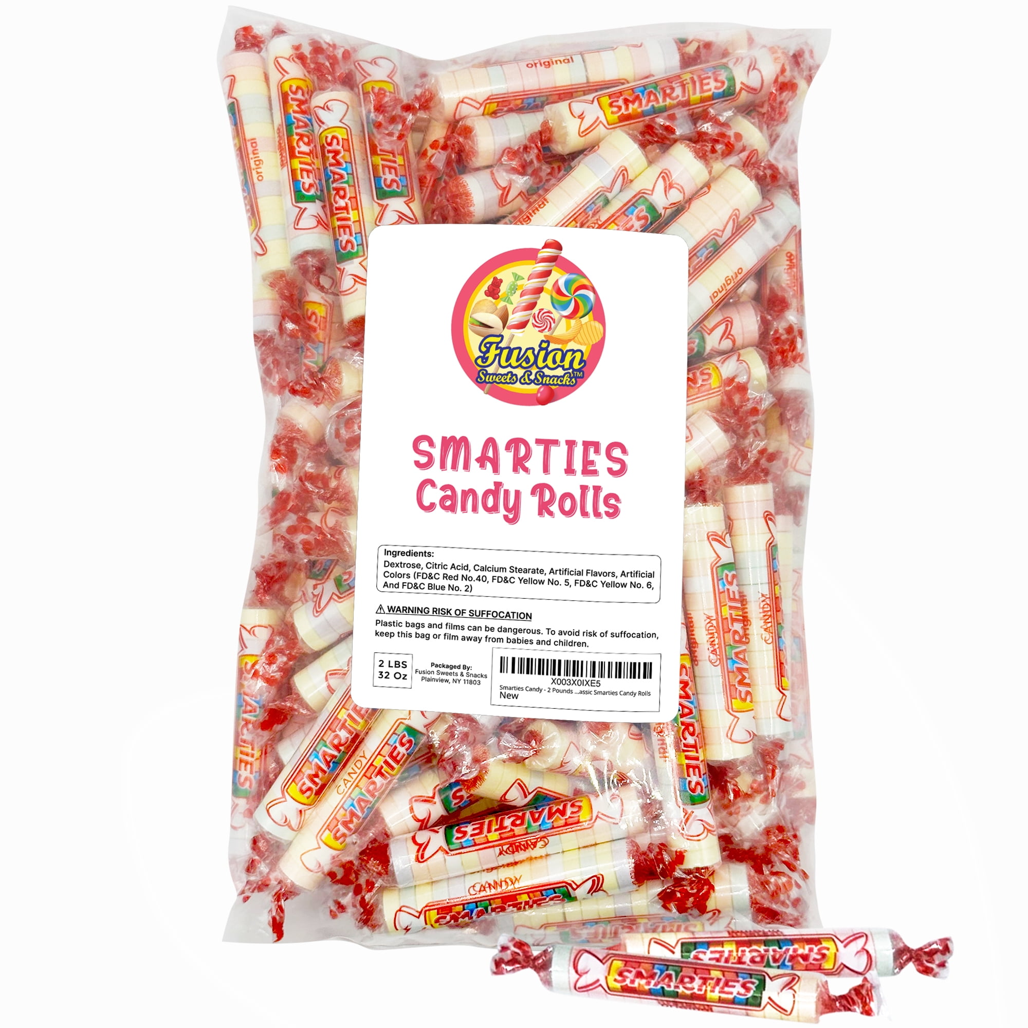 Smarties Candy Original Flavor - 2 Pounds Bulk Bag (Approximately 120 ...