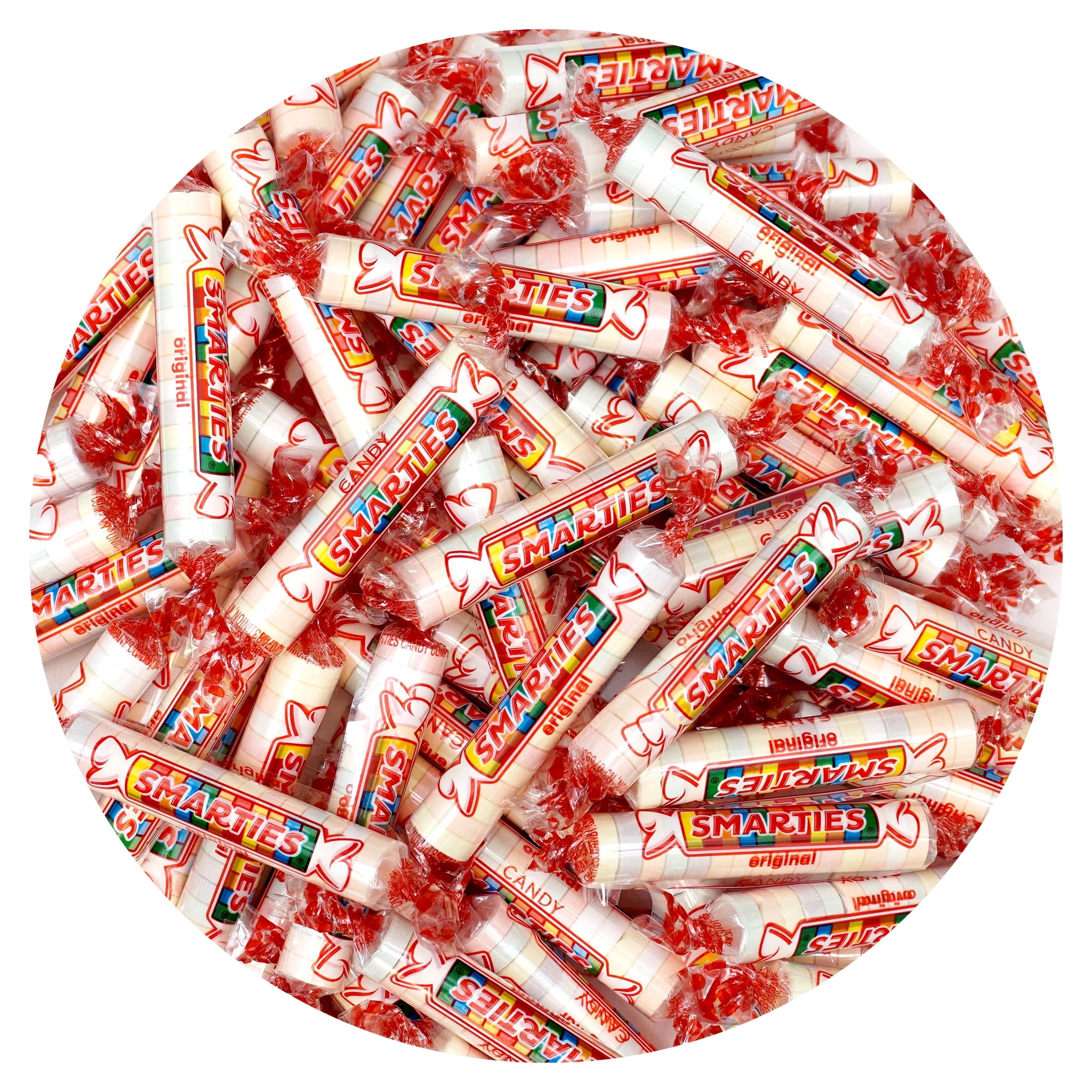 Smarties Candy Rolls, 1 Pound Bulk Bag, Approx 60 Individually Wrapped ...
