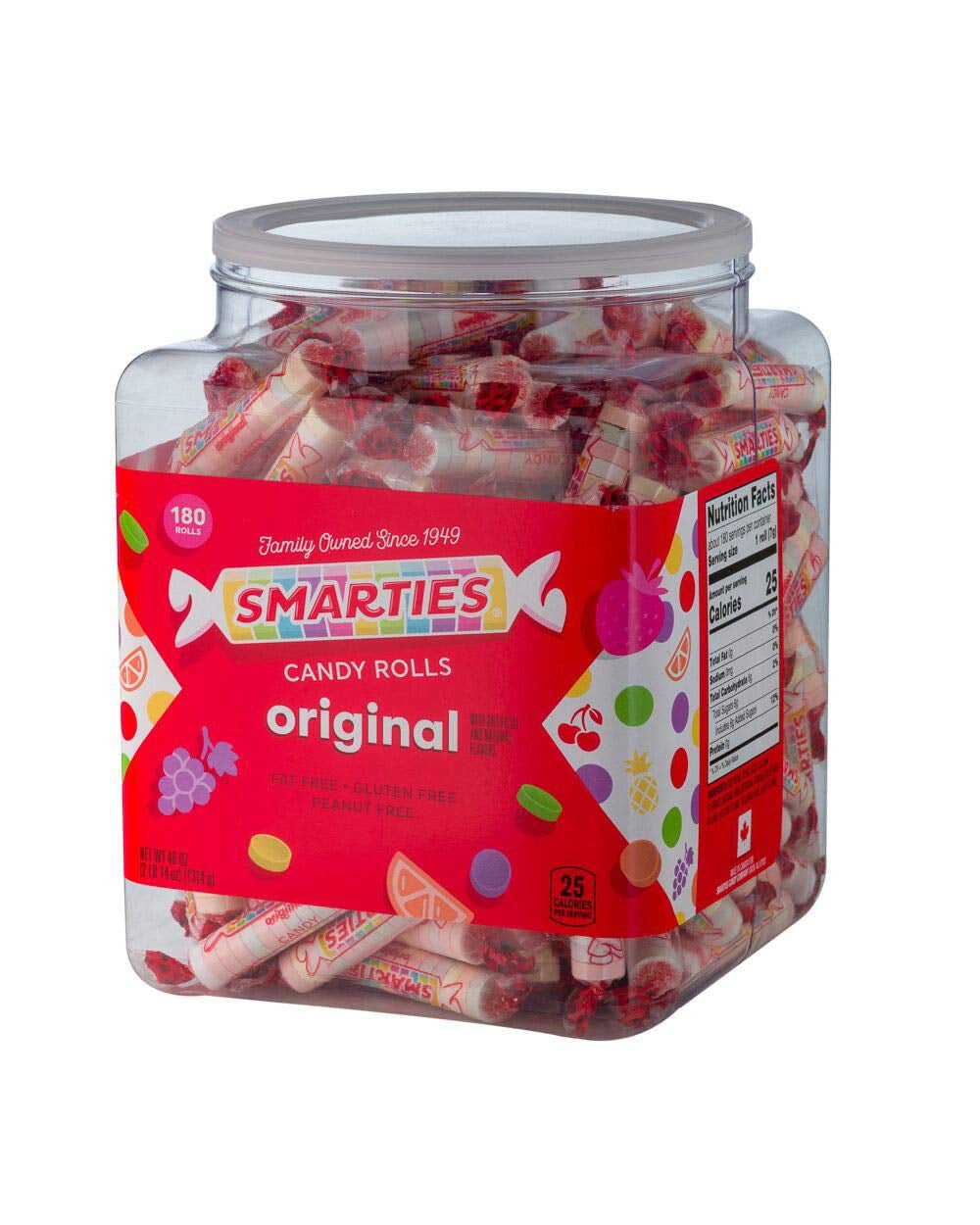 Smarties Candy Rolls 46 Ounce, 180 Count, - Walmart.com