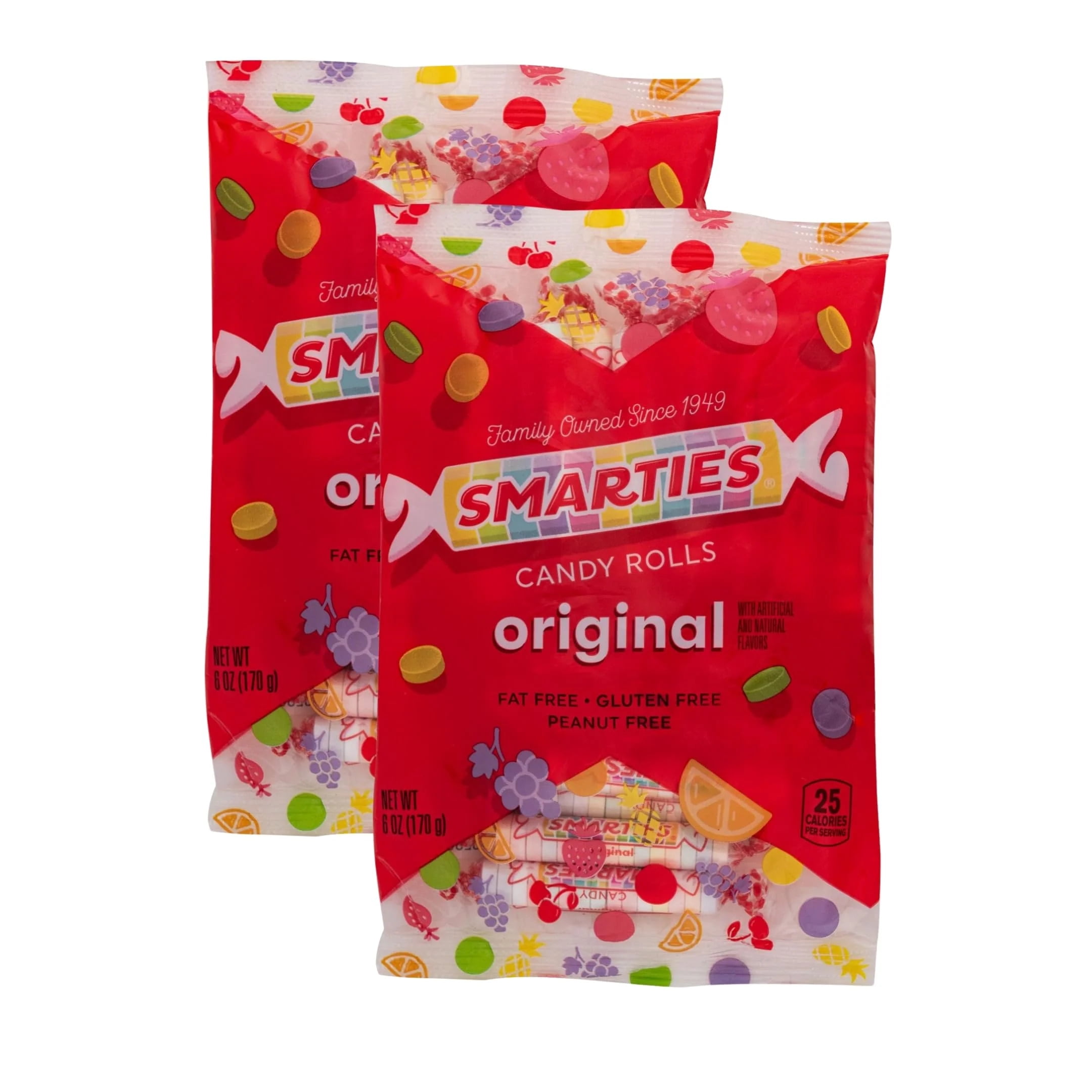 Smarties Candy Rolls 6.1 oz Bag (2 bags 12.2 oz total) bonus bag 10 ...