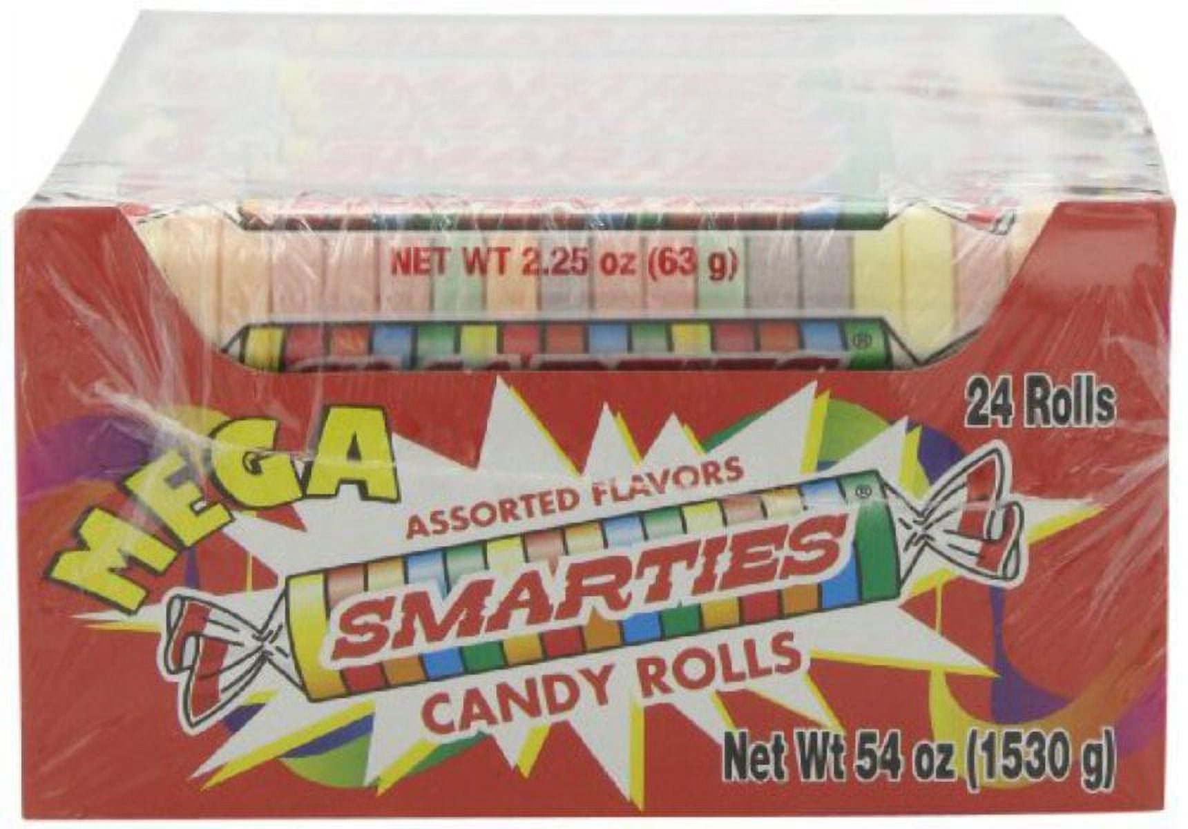 Smarties Candy Rolls, Mega,2.25 Ounce(24 Count) - Walmart.com
