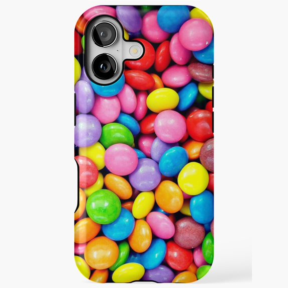 Smarties Colorful Candy Cartoon Illustration Case iPhone 17 through 11 ...