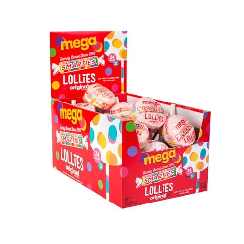 Smarties Double Lollies Mega | Vegan, Gluten Free, Peanut & Fat Free ...