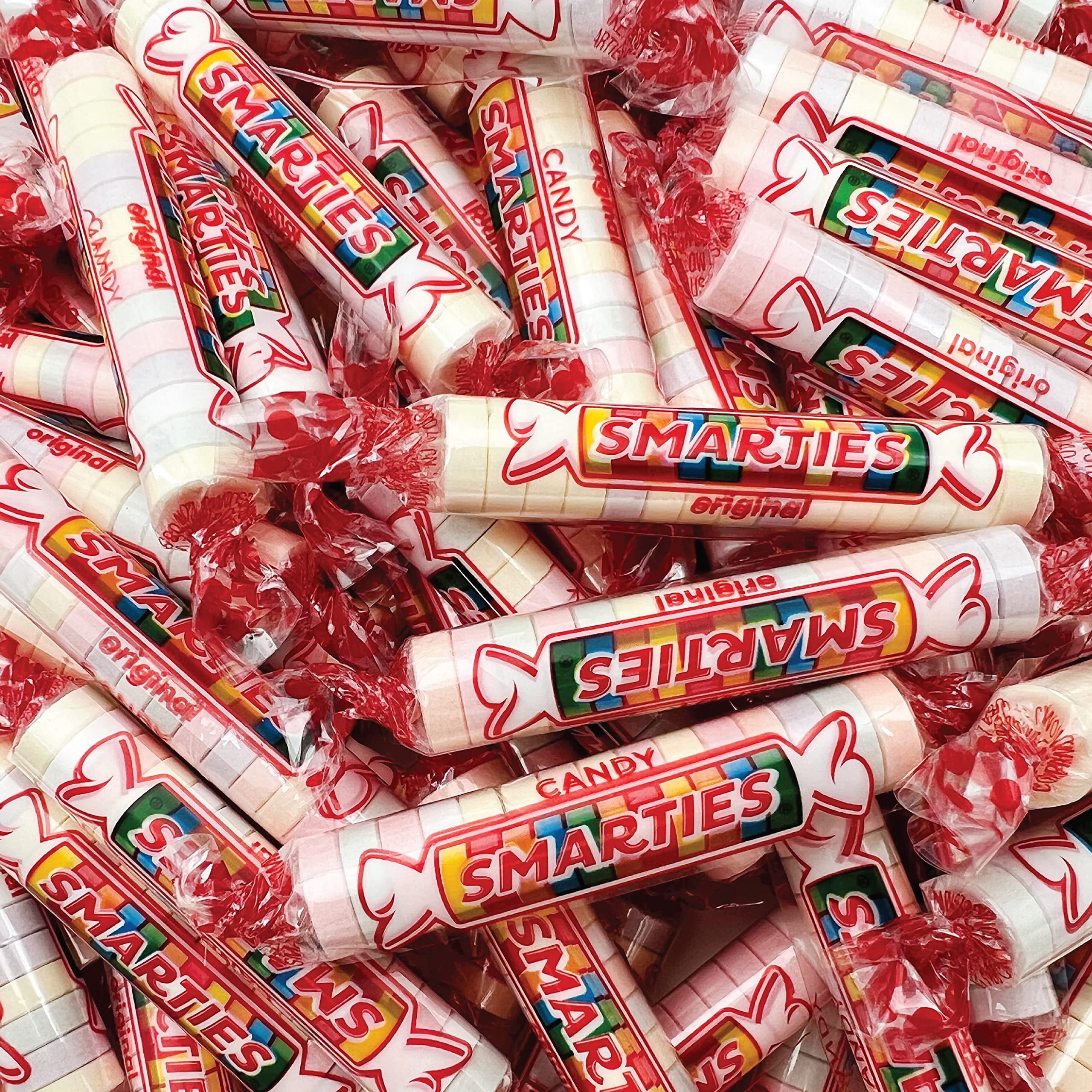 Smarties Hard Candy Rolls IRF13 - 2 Pound Bulk Bag, 120 Rolls ...