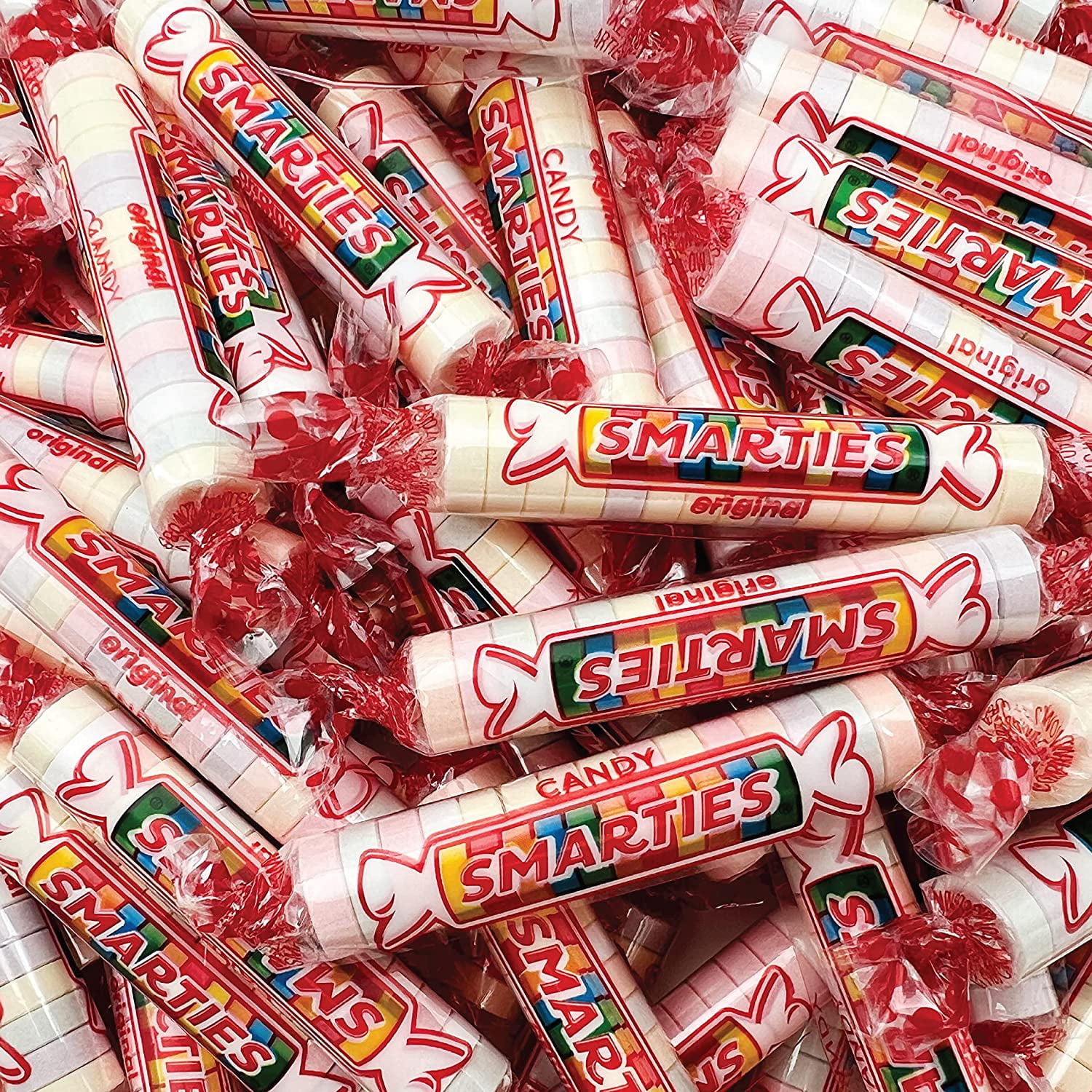 Smarties Original Flavor Hard Candy Rolls, Vegan&Gluten-Free, Bulk Pack ...